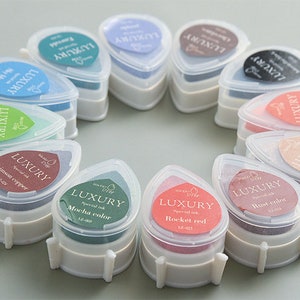 Colorful Inkpad, Water Drop Shaped Ink Pads, Stamp Ink Pad, Rainbow Ink ...