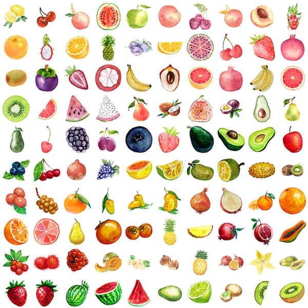 Fruit Stickers - Etsy