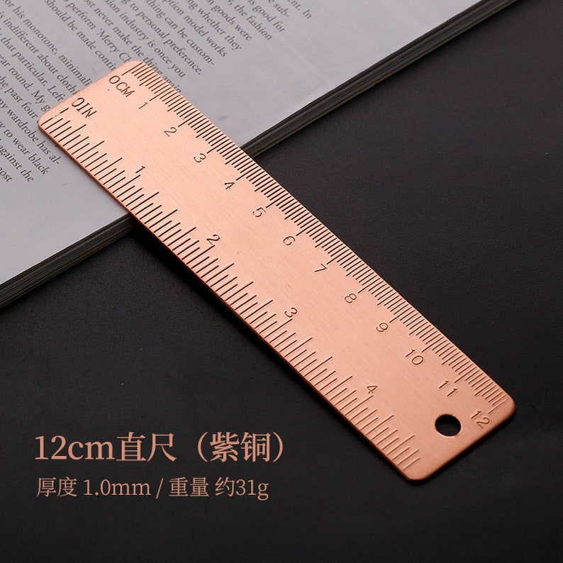 Brass Ruler, Metal Ruler, Back to School Supplies, School Supplies ...