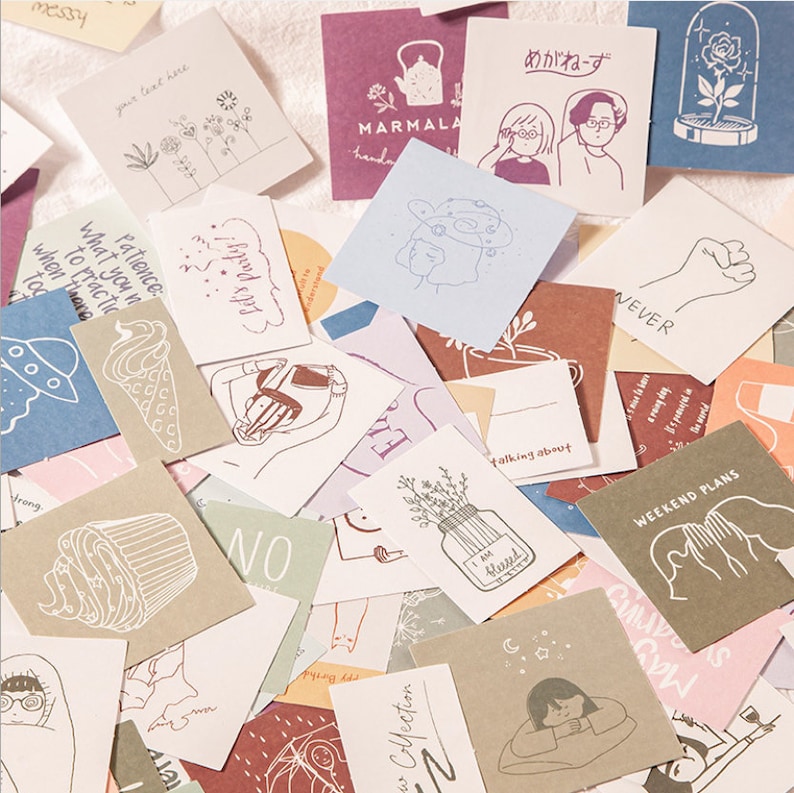 60pcs Pretty Stickers Photo Album Decoration Cute Stickers - Etsy