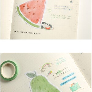 30sheets, Fruit Sticky Notes, Lemon, Pear, Peach, Watermelon, Bookmark ...