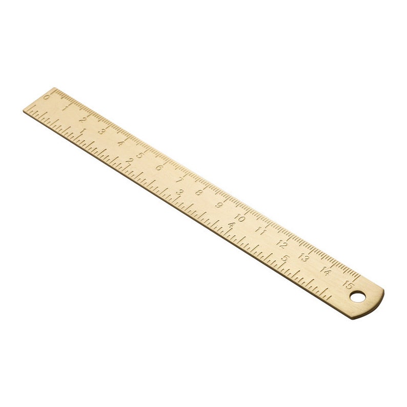 Brass Ruler Metal Ruler 15cm Ruler Drawing Ruler Cute - Etsy