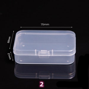 2pcs, Mini Storage Box, Stickers Storage, Desk Storage, Plastic Storage ...