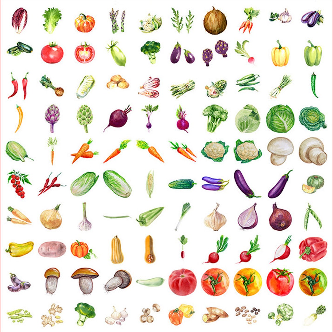 100pcs, Vegetables Stickers, Cute Sticker Bag, Sticker Flakes, Planner ...