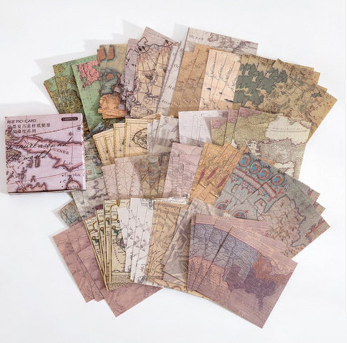 100pcs Junk Journal Paper Vintage Pages Map Junk Journal | Etsy