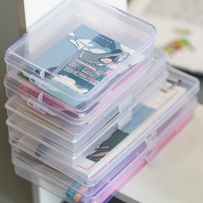 Sticker Storage Box Desk Storage Plastic Storage Box Bead - Etsy