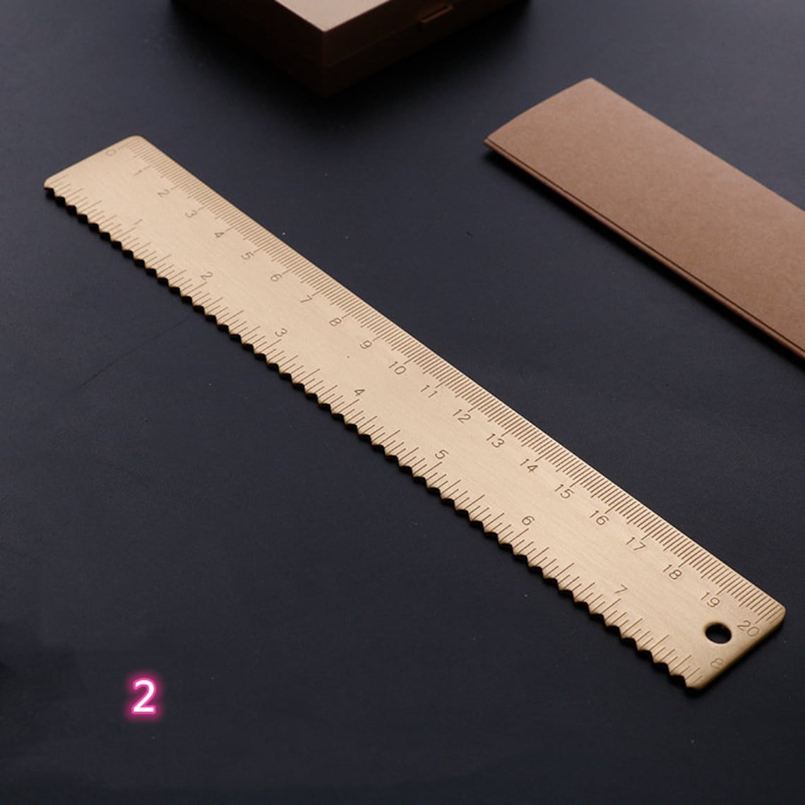 Brass Ruler Metal Ruler 20cm Ruler Drawing Ruler Cute - Etsy