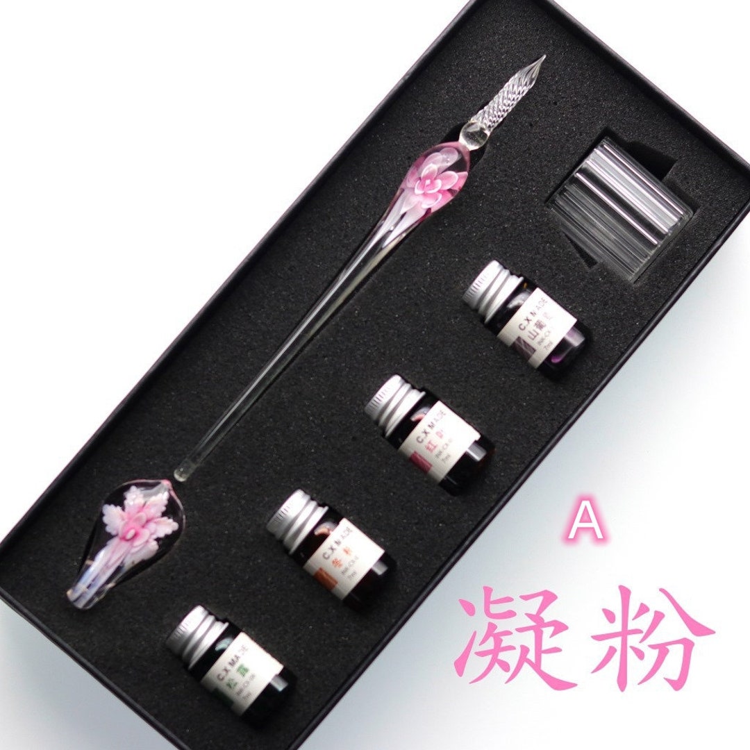 Glass Calligraphy Starry Pen Set, Glass Pen Gift Box Set, Gift for ...
