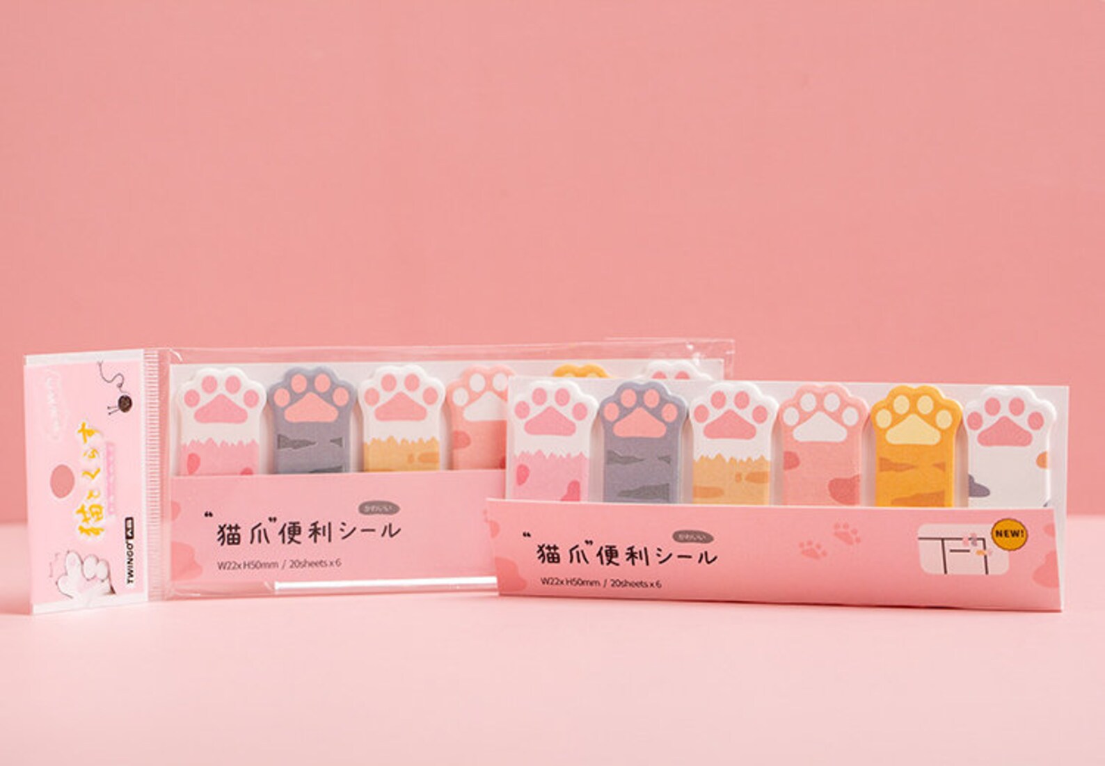 Cat Paw Sticky Notes Planner Memo to Do Sticky Notes Kawaii | Etsy