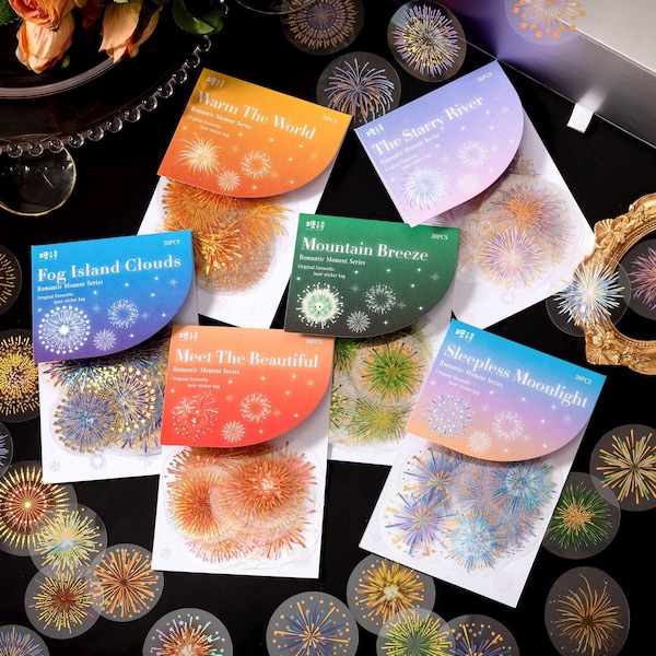 Fireworks Sticker - Etsy