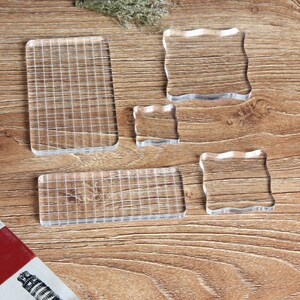 Acrylic Block for Clear Stamp, Transparent Stamp Block, Acrylic Board ...