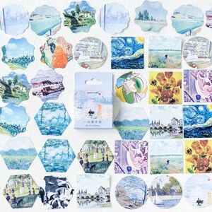 46pcs, Arts Stickers, Painting Stickers, Picture, Drawing, Sticker ...