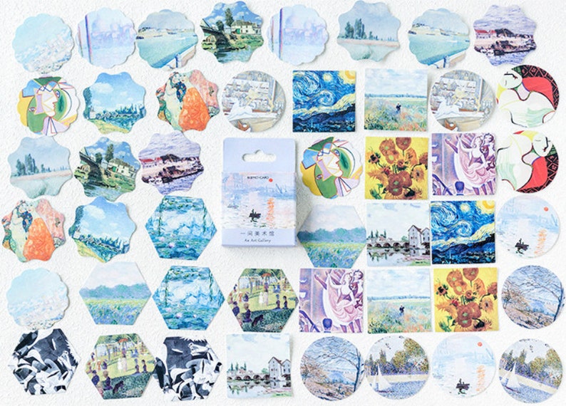 46pcs arts stickers painting stickers picture drawing | Etsy