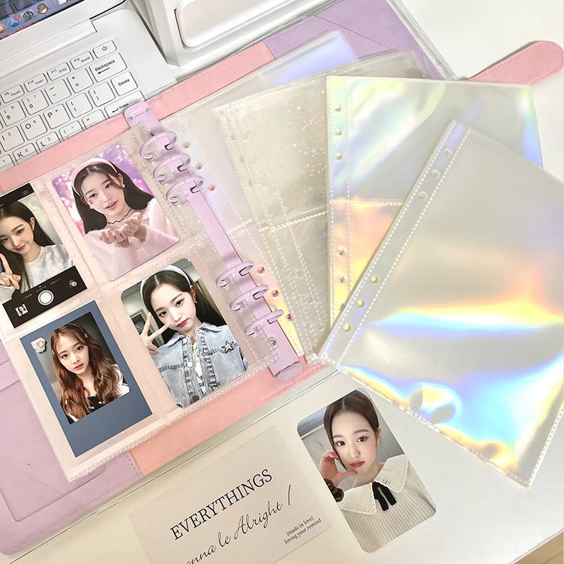 A5 Sticker Storage Inserts, Card Storage, 6 Ring, Rainbow, Star ...