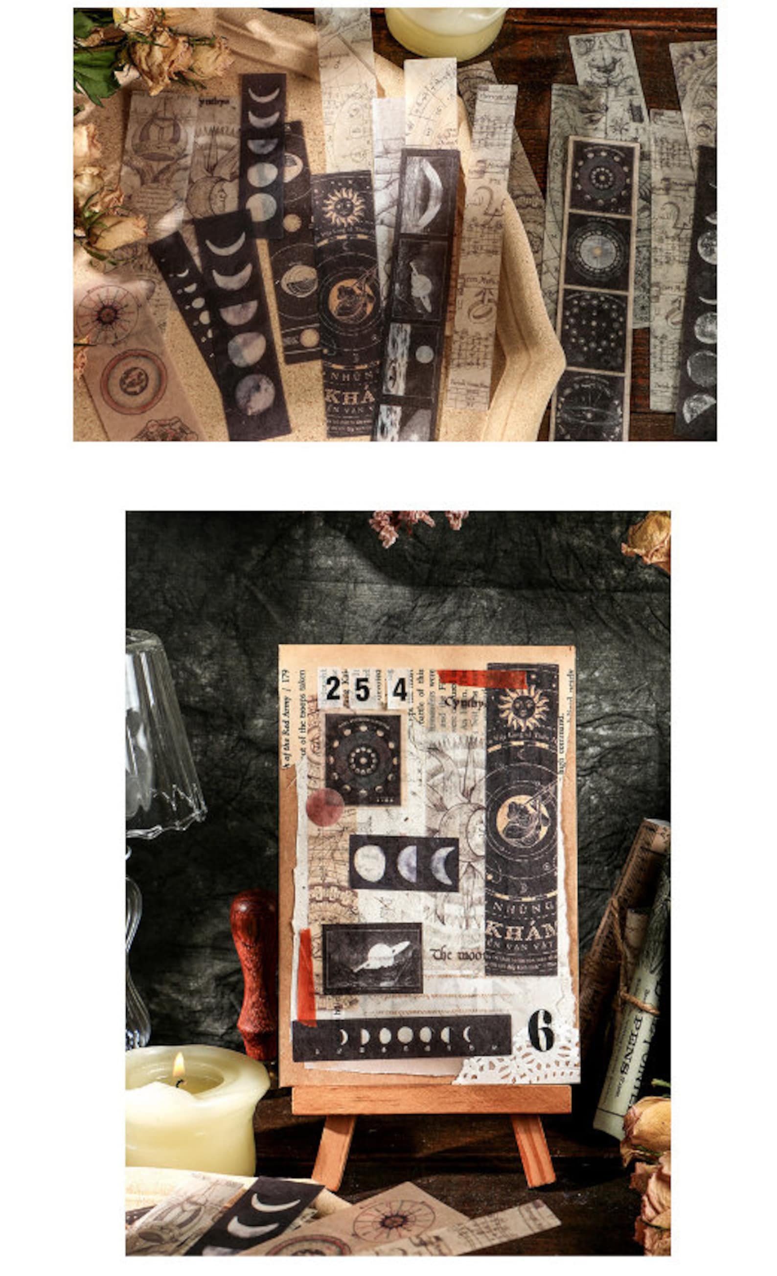 40pcs moon sticker Galaxy sticker Cosmic sticker Planet | Etsy