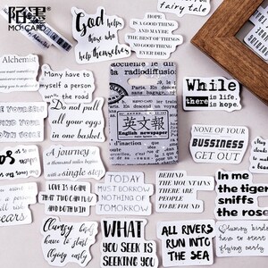 46pcs, Newspapers Stickers, English Newspapers Stickers, Vintage ...