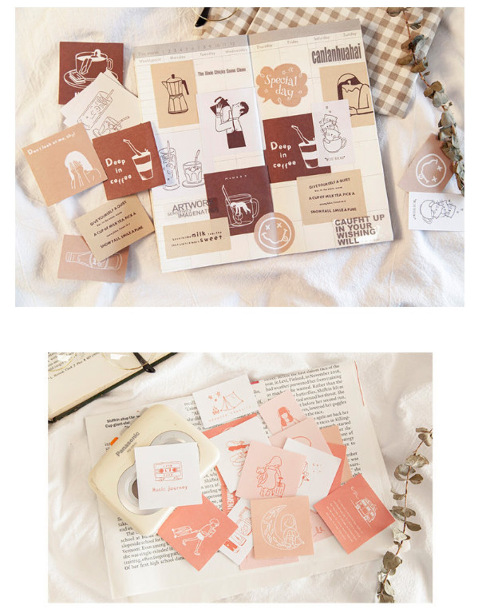 60pcs Pretty Stickers Photo Album Decoration Cute Stickers | Etsy