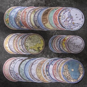 30pcs, World Map Stickers, Retro Style Stickers, Map Stickers, Planner ...