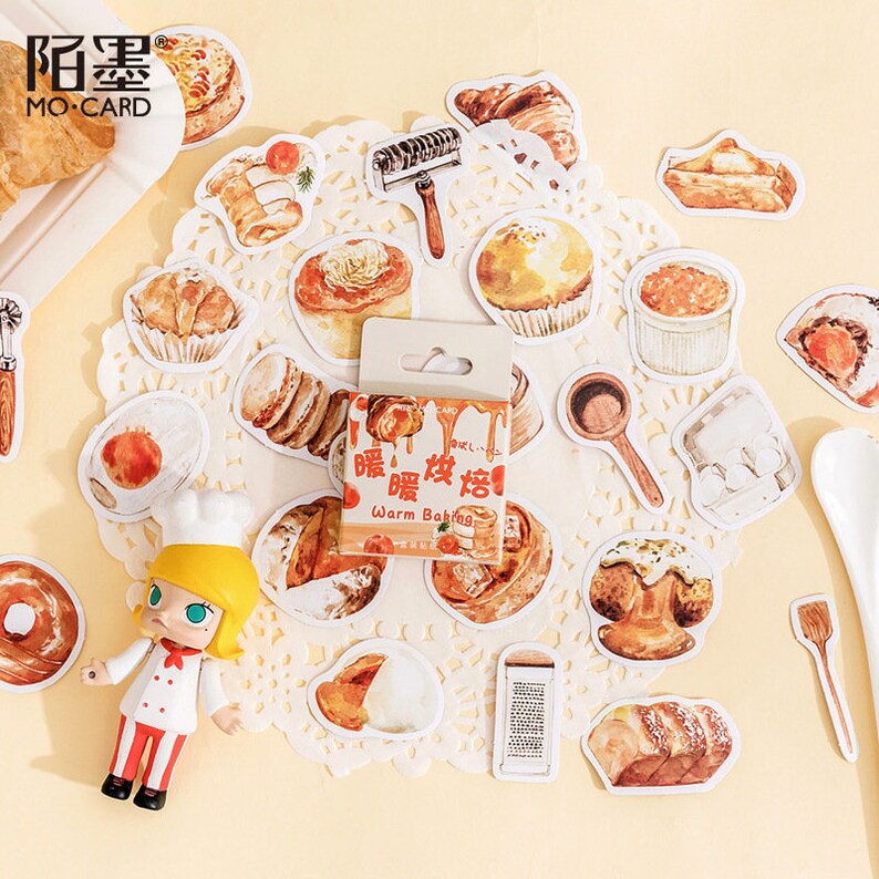 45pcs Bread Stickers Food Stickers Delicious Food Stickers - Etsy