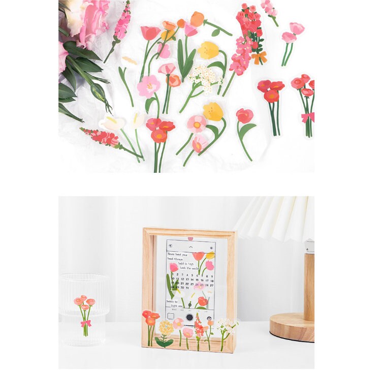 40pcs Plant stickers flowers stickers photo album | Etsy