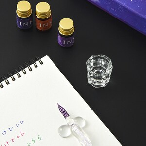 Big Glass Calligraphy Pen Set With 12 Ink Bottles, Back to School ...