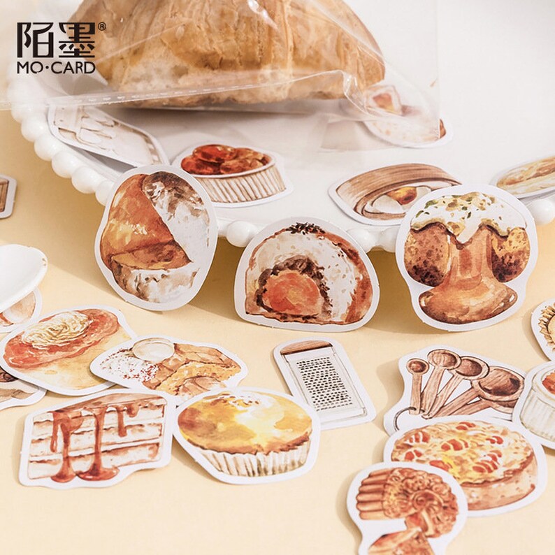 45pcs Bread Stickers Food Stickers Delicious Food Stickers - Etsy