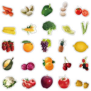 50pcs, Vegetables Stickers, Suitcase Stickers, Waterproof Sticker ...