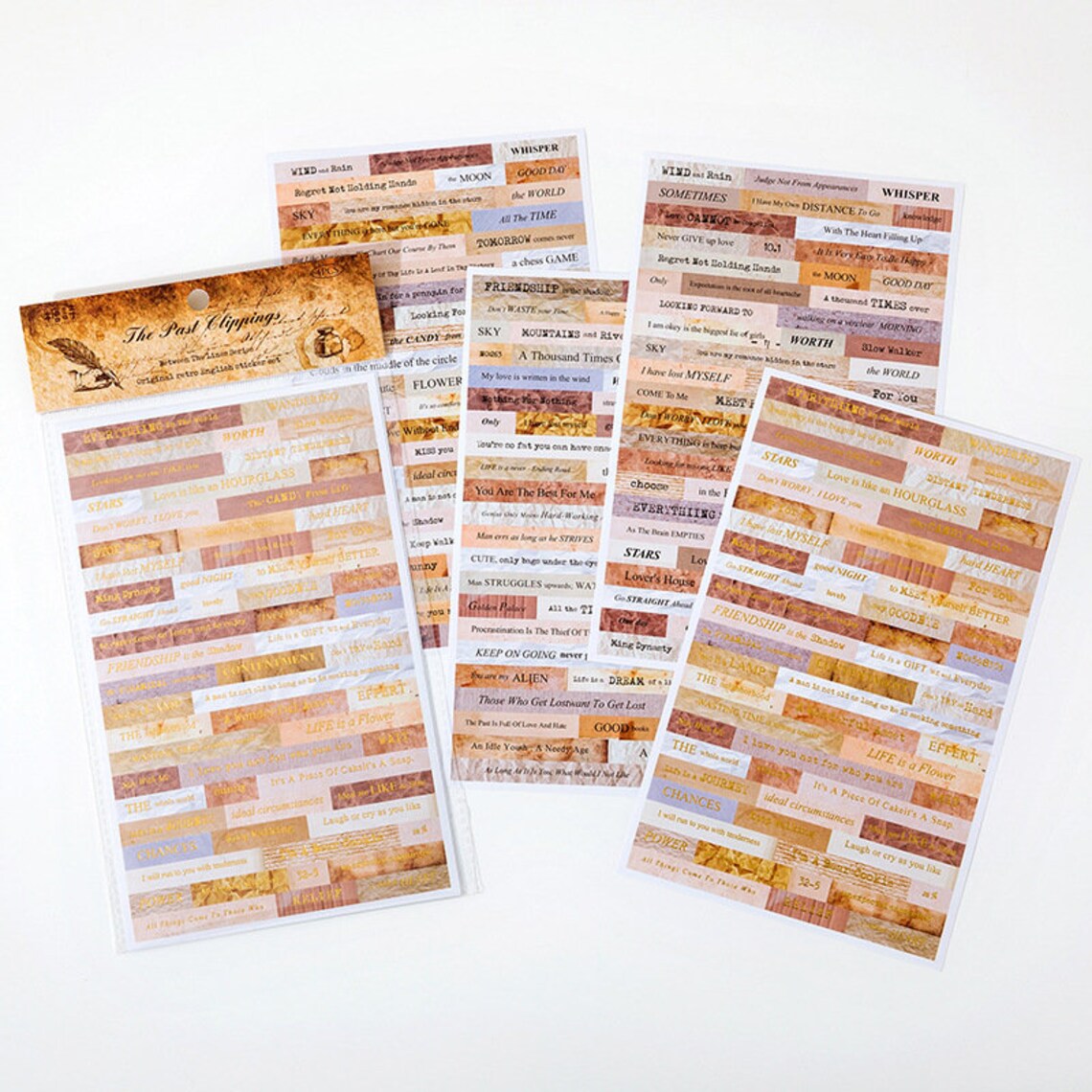 4 Sheets English Stickers Letters Stickers Black Stickers - Etsy