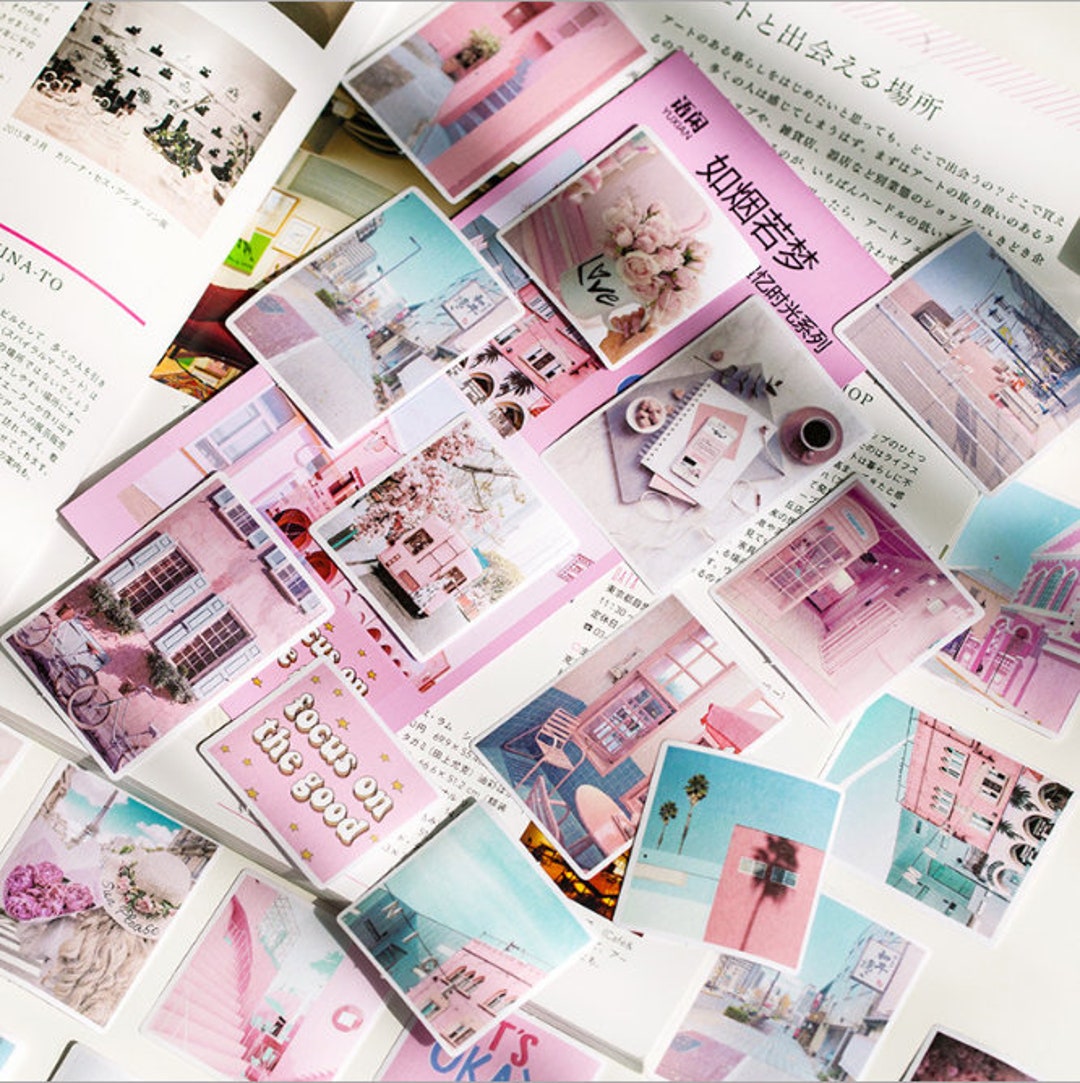 60pcs, Beautiful Scenery Stickers, Flowers Stickers, Photo Album ...
