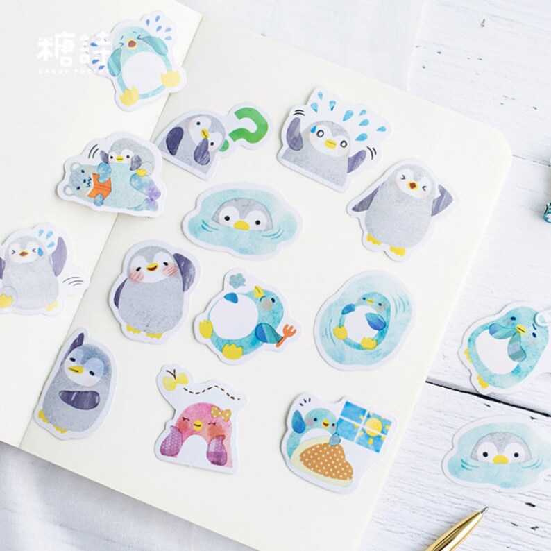 45pcs Penguin Stickers Animal Stickers Sticker Flakes - Etsy
