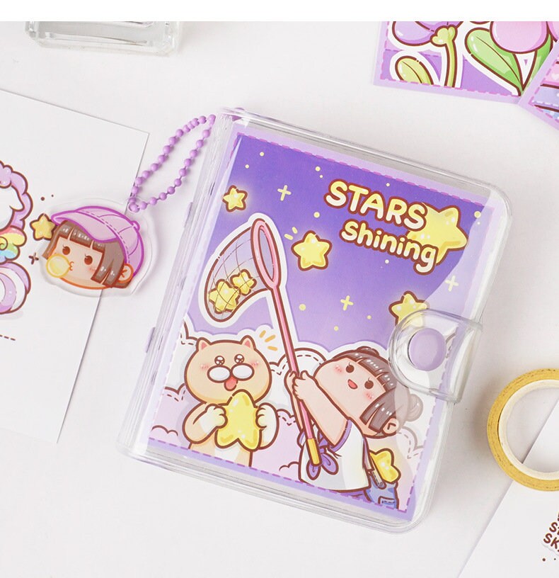 3 Ring Planner Binder Cute Girl Mini Binder Inserts Planner - Etsy