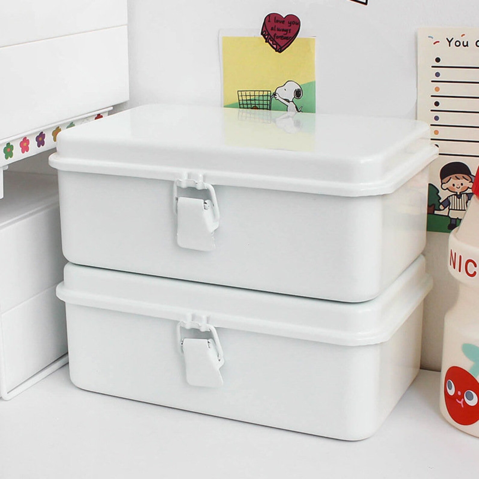 Ins Style White Box, Storage Box, Organiser Box, Containers, Stickers ...