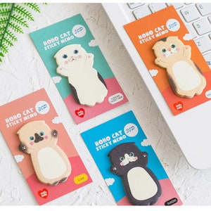 Cute Cat Sticky Notes, Planner Memo, to Do Sticky Notes, Kawaii Notepad ...