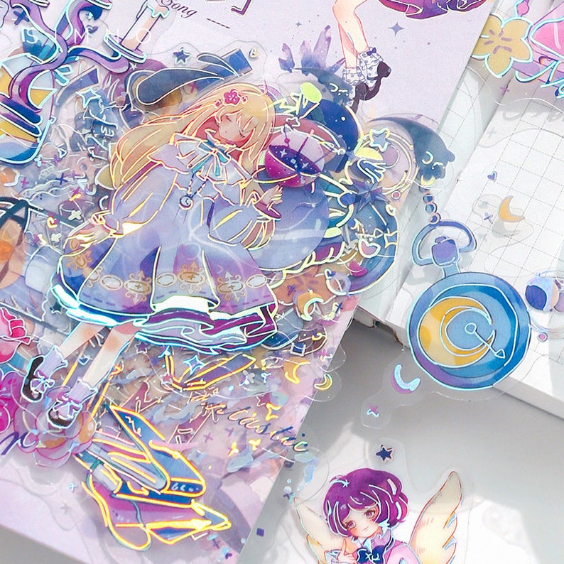 40pcs Cute Girl Stickers Flower Sticker Photo Album - Etsy