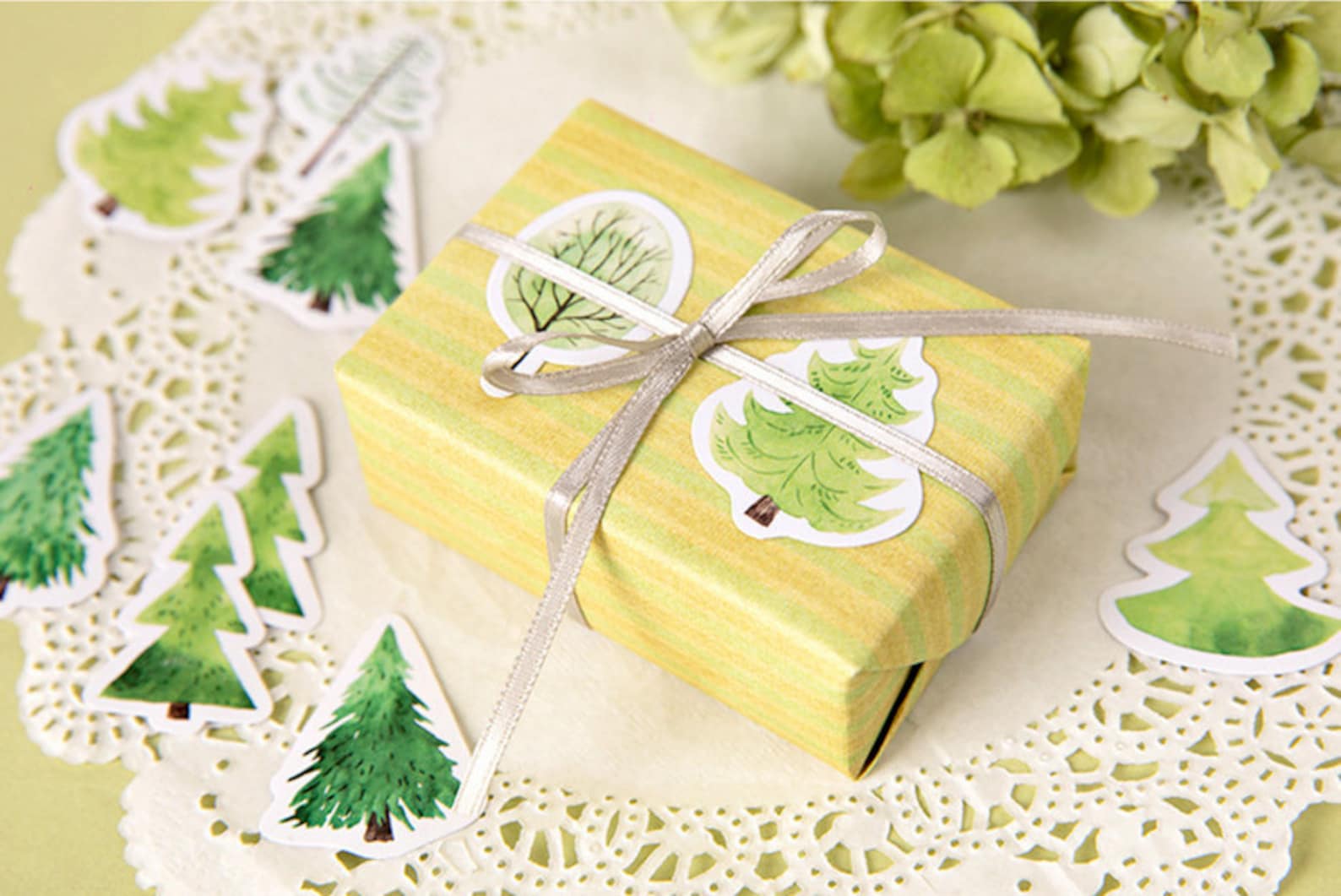 45pcs Tree Stickers Forest Stickers Green Tree Stickers | Etsy