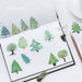 46pcs, Forest Stickers, Green Tree Stickers, Tree Stickers, Plant ...