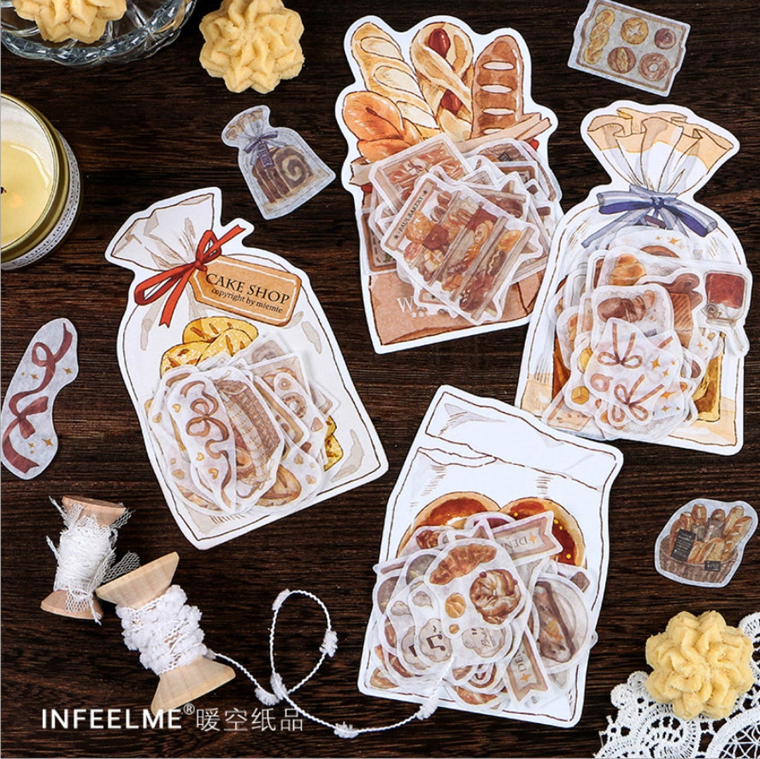 40pcs Cute Stickers Bread Stickers Food Photo Album - Etsy