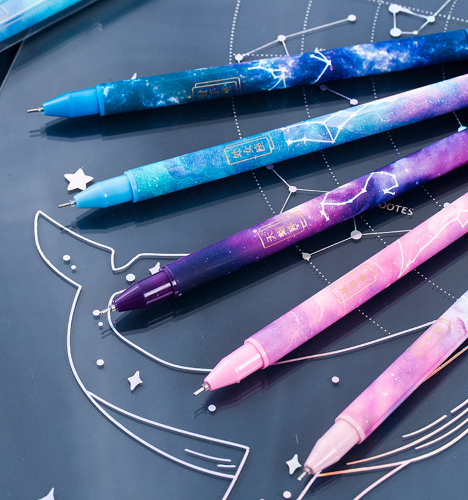 12pcs Star Pens Sky Pens 0.5mm Gel Pen Cartoon Pen - Etsy