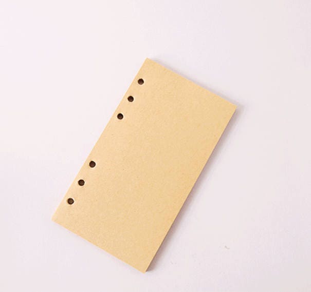 A5 Planner Insert Personal Size Kraft Inserts Blank Refill - Etsy
