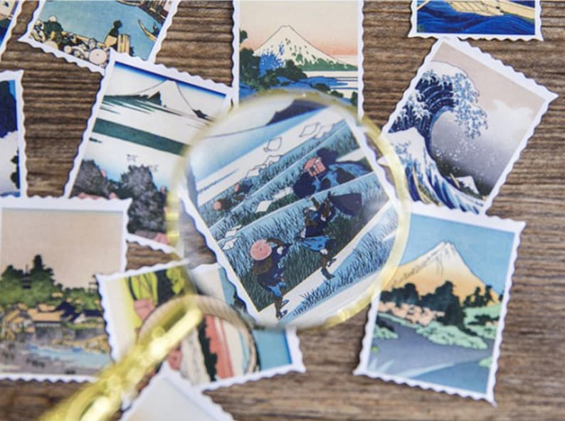 46pcs Scenery Stickers Beautiful Scenery Sticker Flakes | Etsy