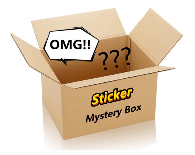 Mystery Sticker Pack, Vinyl Stickers, Mystery Box, Weatherproof ...