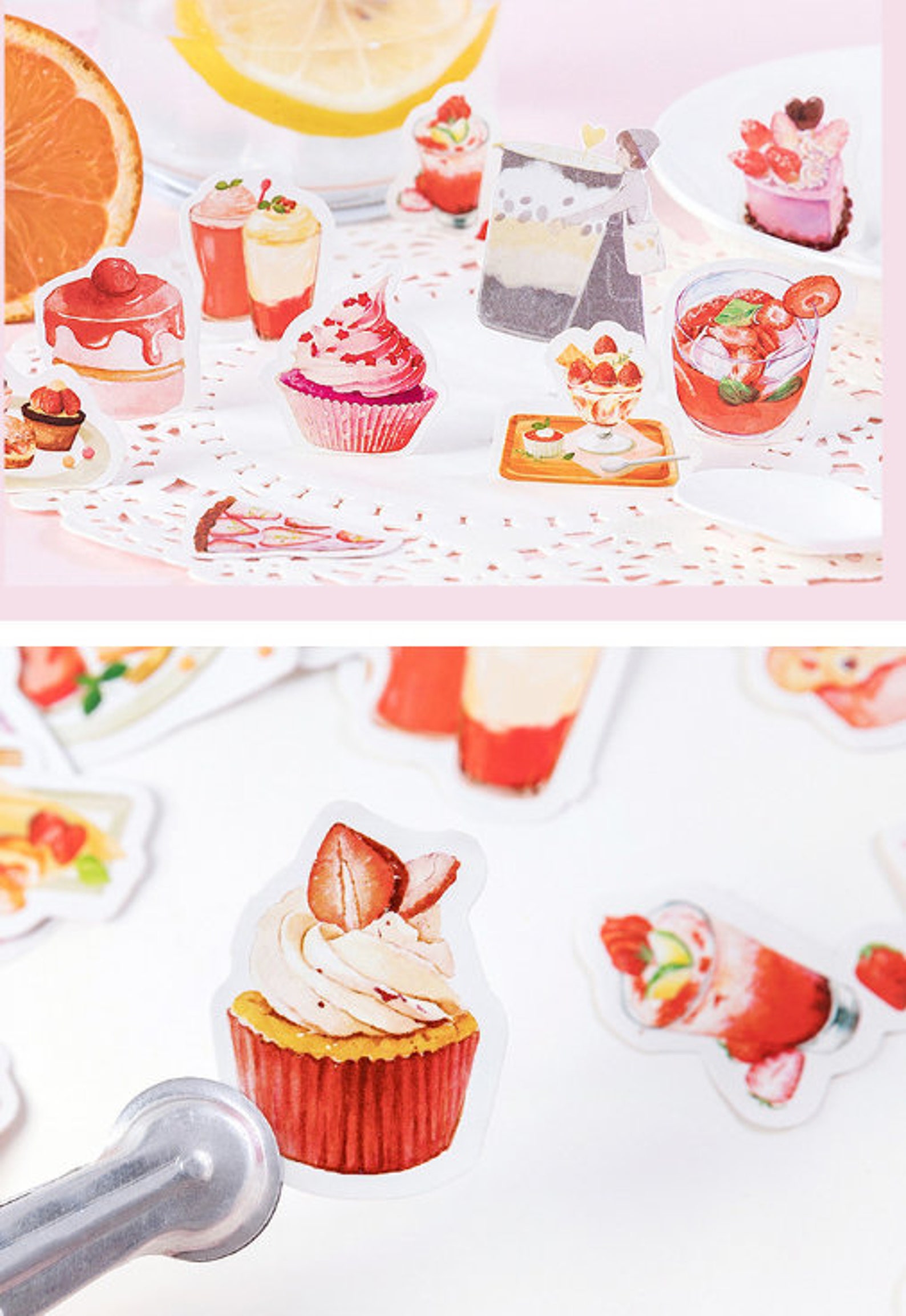 46pcs cake stickers dessert stickers delicious food | Etsy