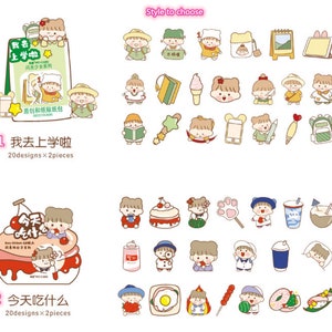 40pcs, Girl Stickers, Cute Girl, Little Girl, Planner Sticker, Kawaii ...