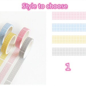 Colorful Washi Tape Grid Washi Tape Planner Accessories | Etsy