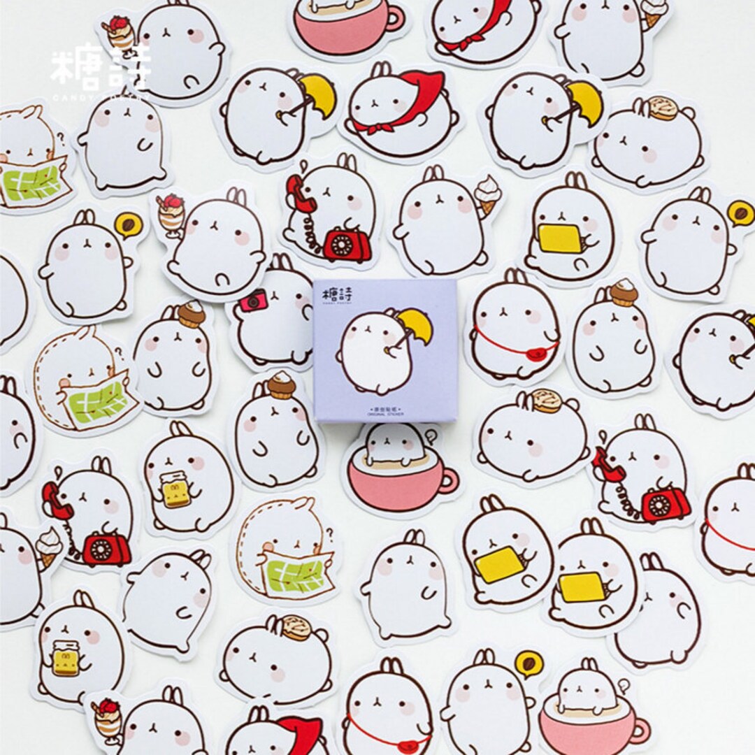 45pcs, Rabbit Stickers, Animal Stickers, Sticker Flakes, Planner ...
