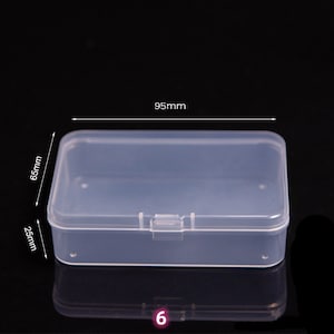 2pcs, Mini Storage Box, Stickers Storage, Desk Storage, Plastic Storage ...