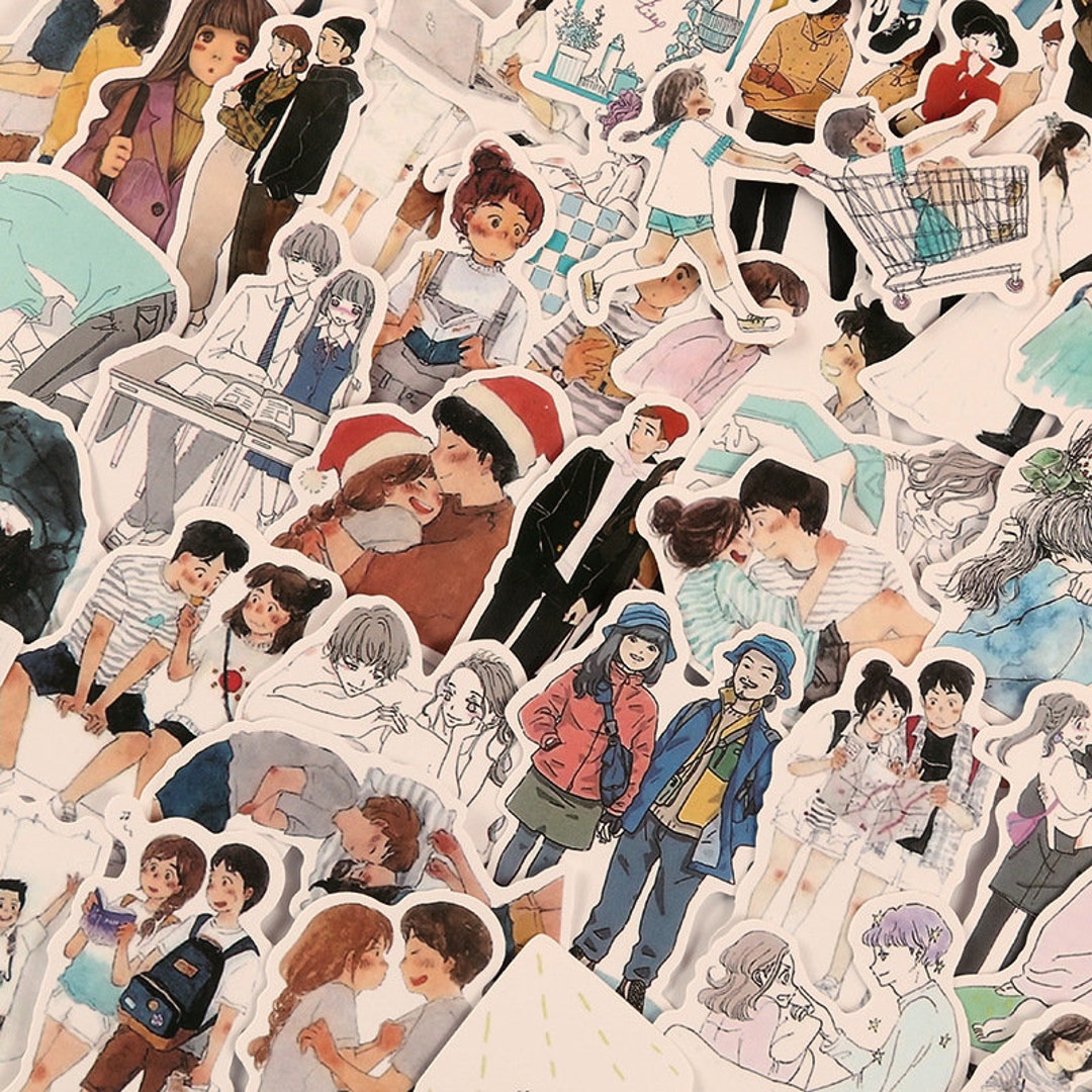 50pcs, Girl Stickers, Cute Girl, Planner Sticker, Kawaii Stationary ...