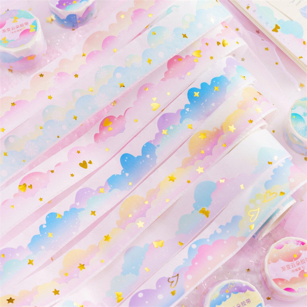 Cloud Washi Tape, Cute Washi Tape, Masking Tape, Pastel Washi Tape ...