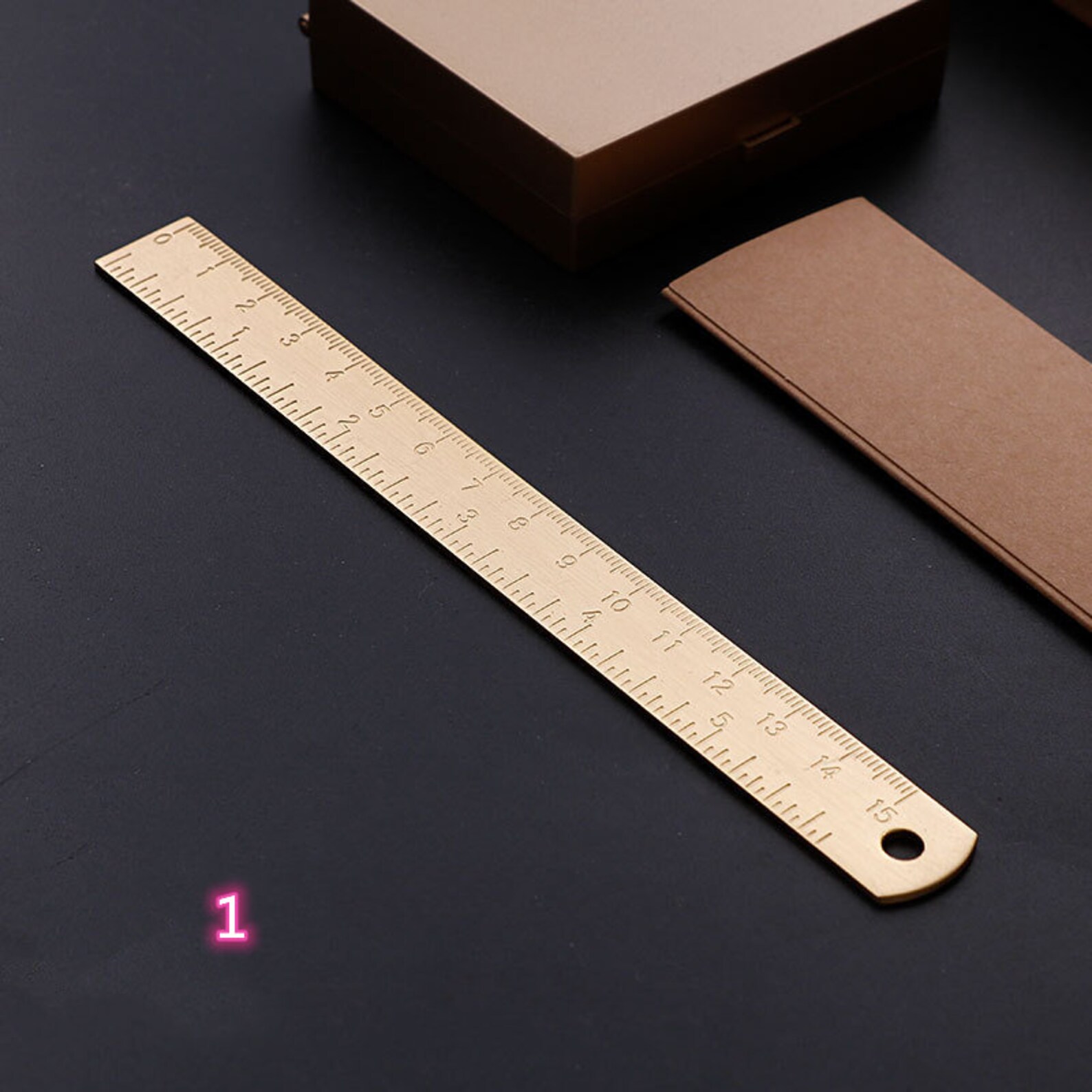Brass Ruler Metal Ruler 15cm Ruler Drawing Ruler Cute - Etsy