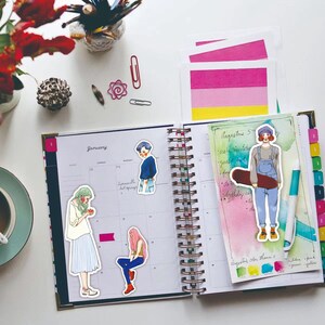 59pcs, Girl Stickers, Cute Sticker Bag, Sweet Girl, Sticker Flakes ...